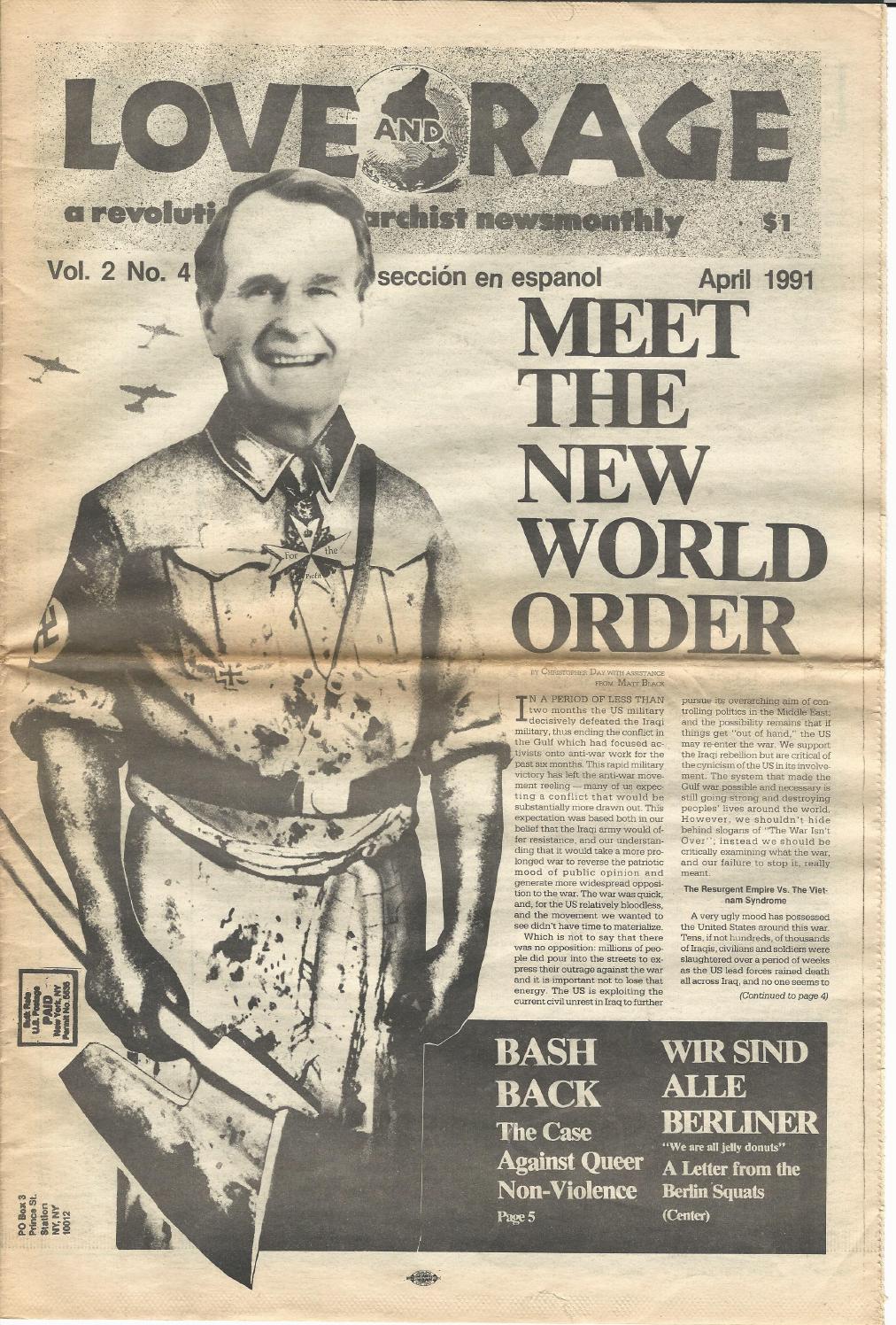 Love & Rage Vol. 2 No. 4, April 1991 | libcom.org